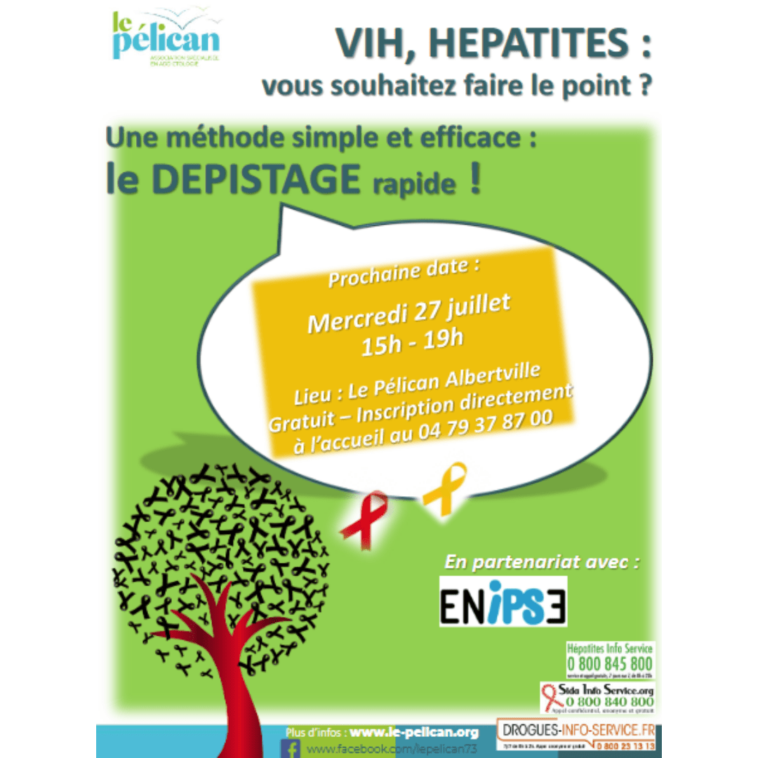 Dépistage TROD, Hépatites VIH | Le Pélican